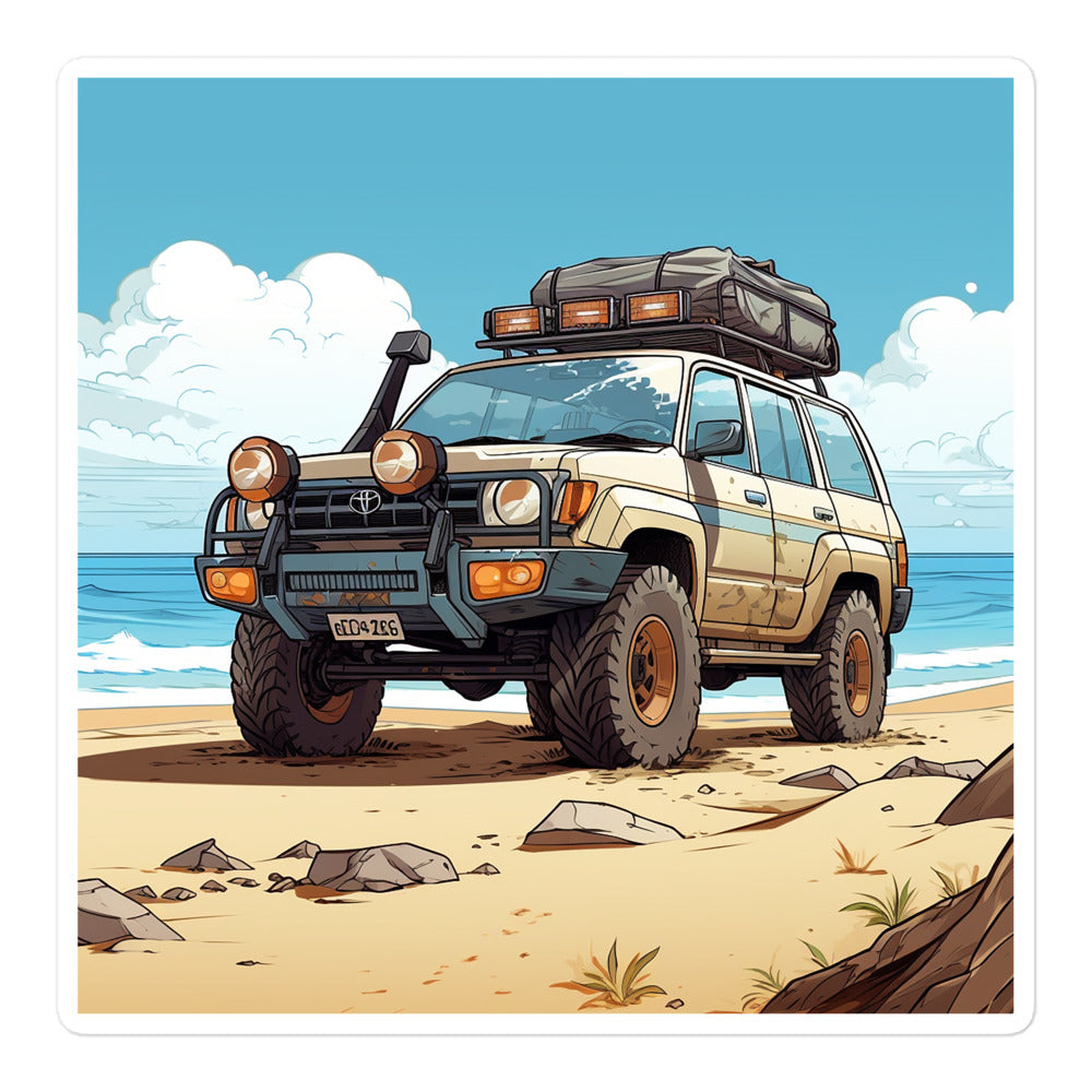 Sandy Sprinter: Overland 4Runner Sticker – Obsidian Design